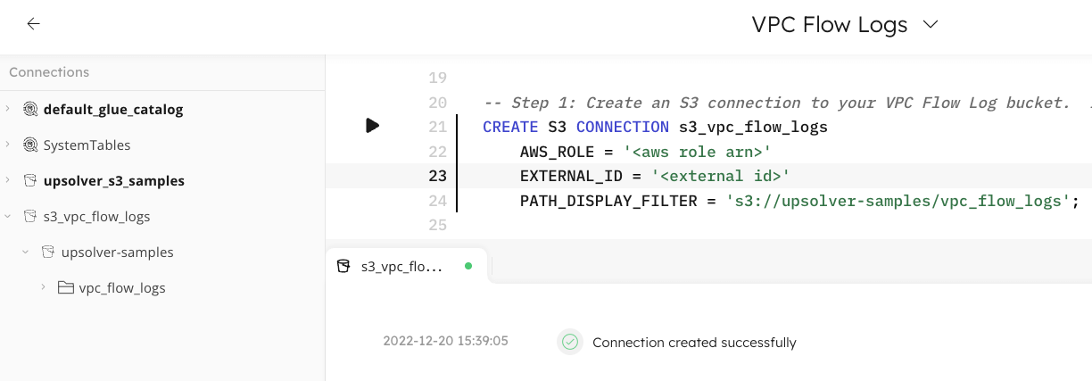 Analyzing Amazon Vpc Flow Logs Using Sql Upsolver